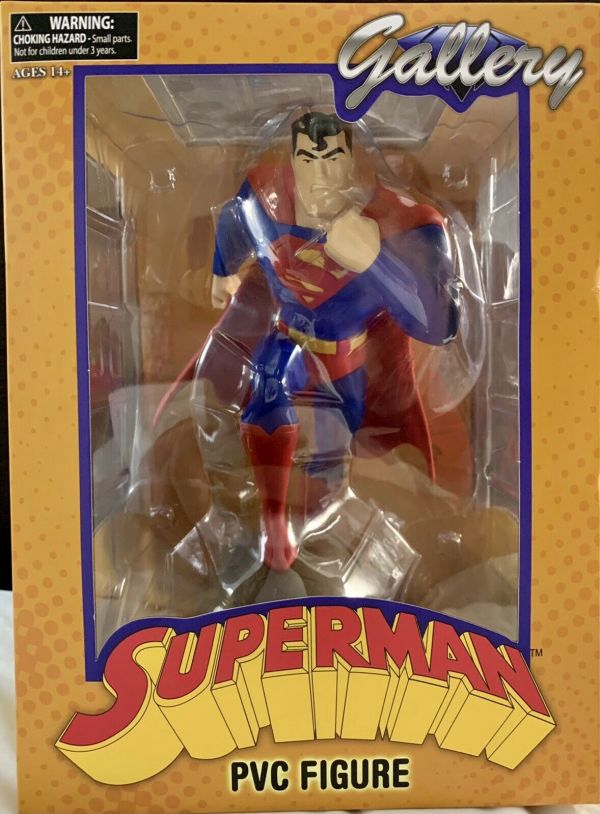 Superman Animated DC Gallery Superman 9 - Inch PVC Figure Statue ...
